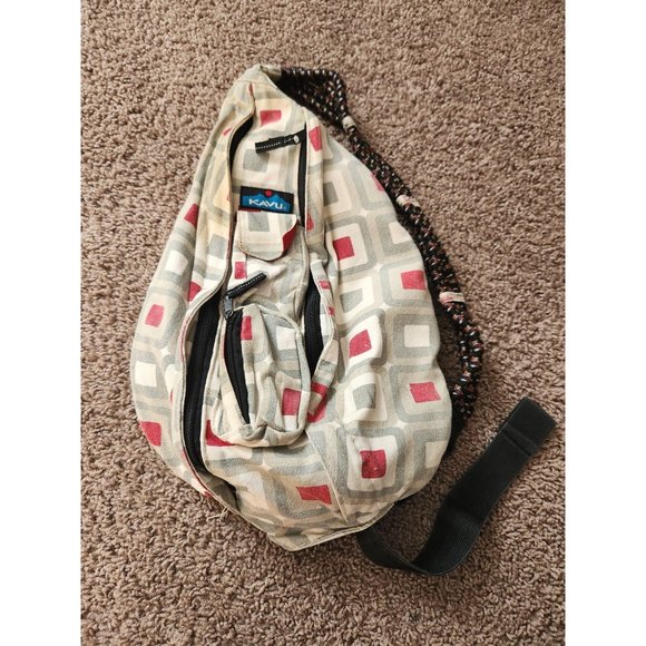 Kavu | Bags | Kavu Rope Bag Sling Crossbody Backpack Square Block ...